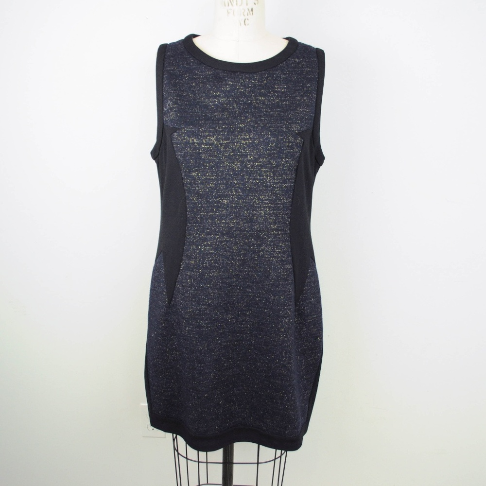 Mng Mango Sheath Dress Metallic - Gem